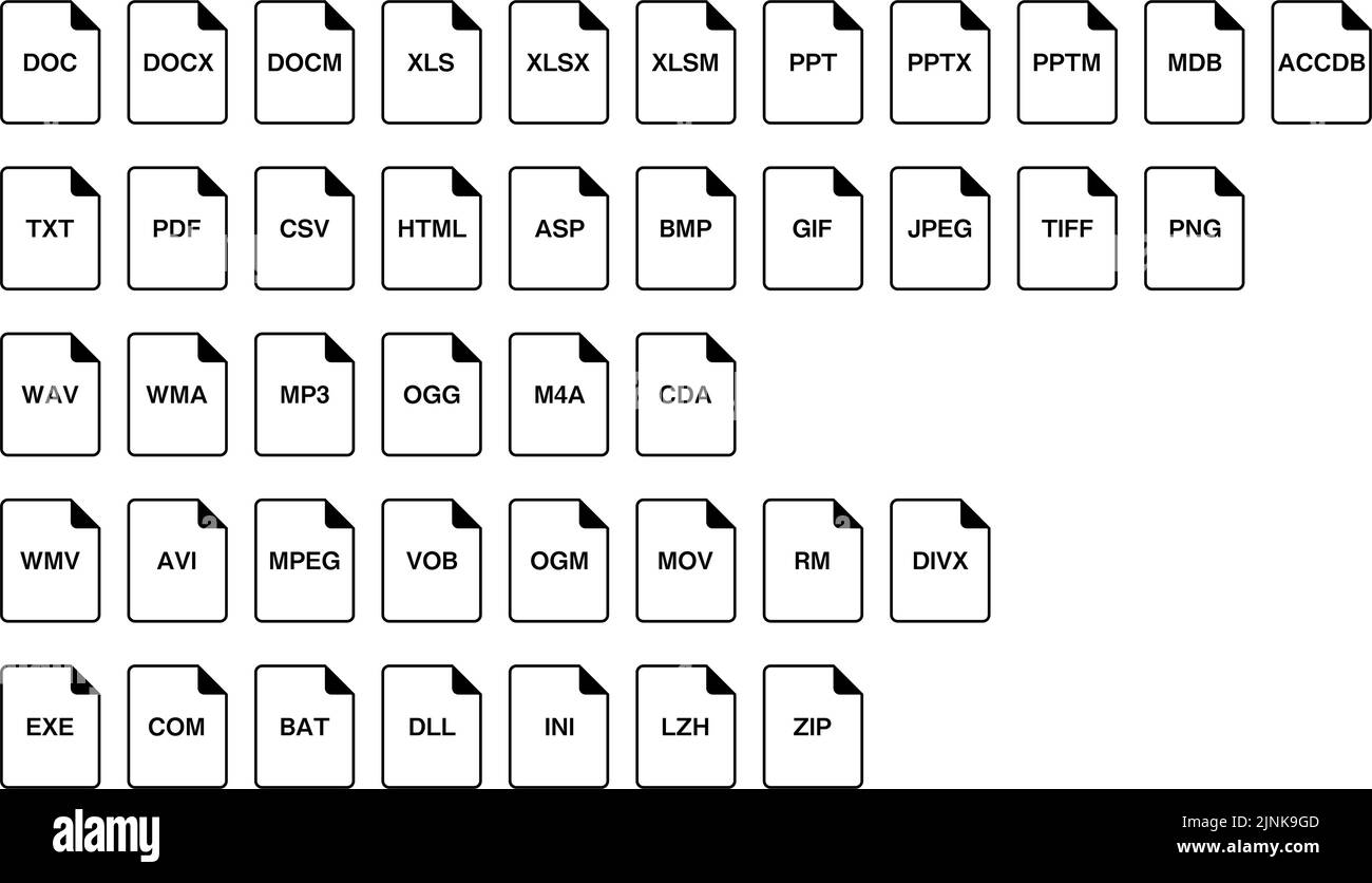 Audio coding format Banque d'images vectorielles - Alamy