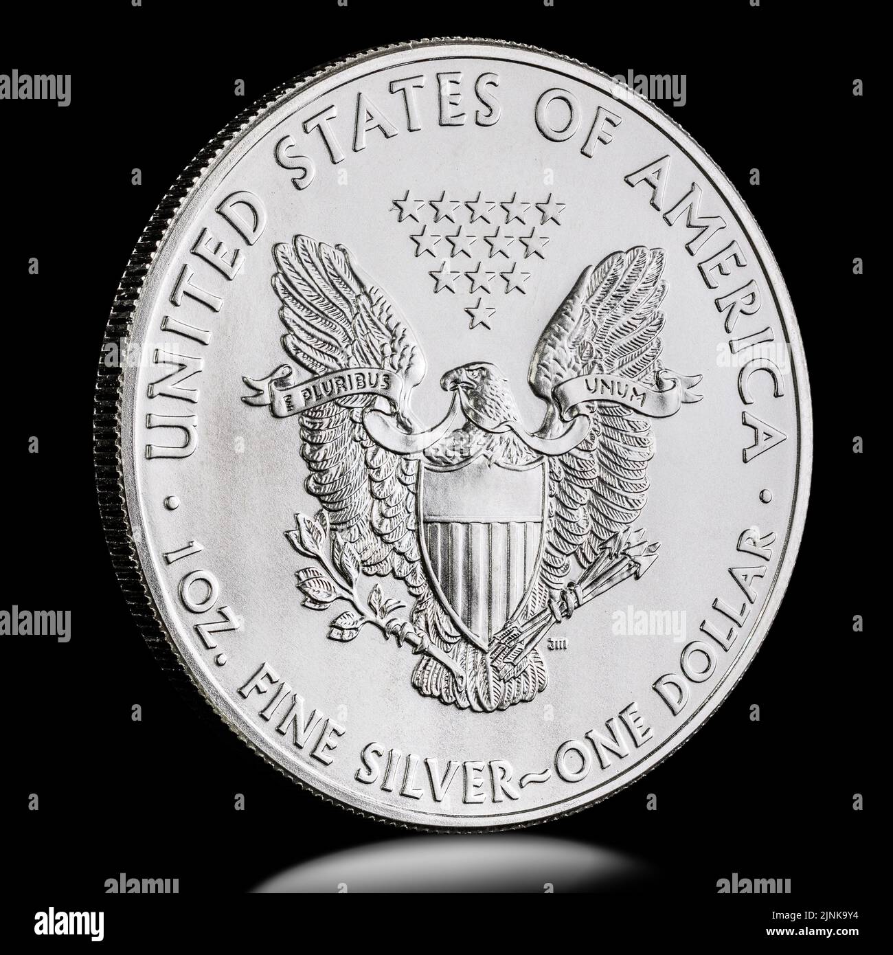 2011 argent Eagle Dollar inversé Photo Stock - Alamy