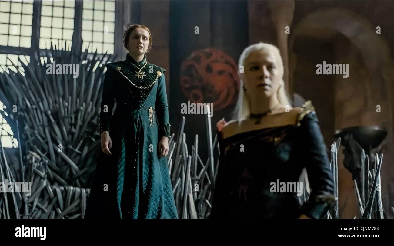 ÉTATS-UNIS. Olivia Cooke et Emma d'Arcy dans la nouvelle série (C)HBO: House of the Dragon (2022 ...