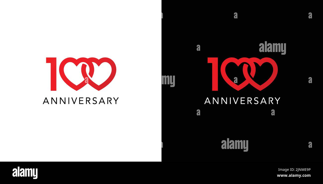 2 ans anniversaire logo Banque d'images vectorielles - Alamy