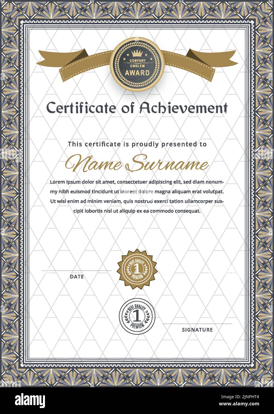 Bordure de certificat. Cadre décoratif gris pour certificat vierge ... Bordure de certificat. Cadre décoratif gris pour certificat vierge ...