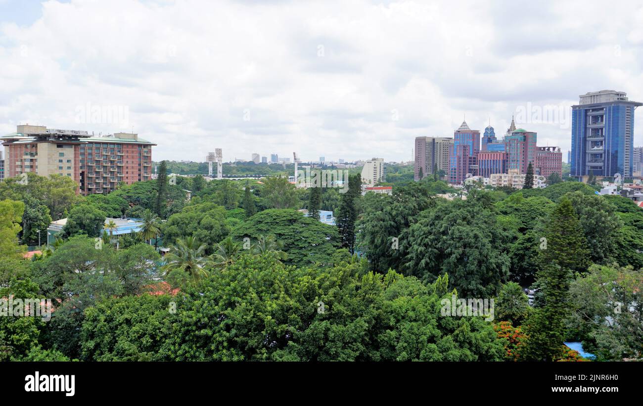 Bangalore,Karnataka,Inde-19 juin 2022: Vue sur le paysage urbain de ...