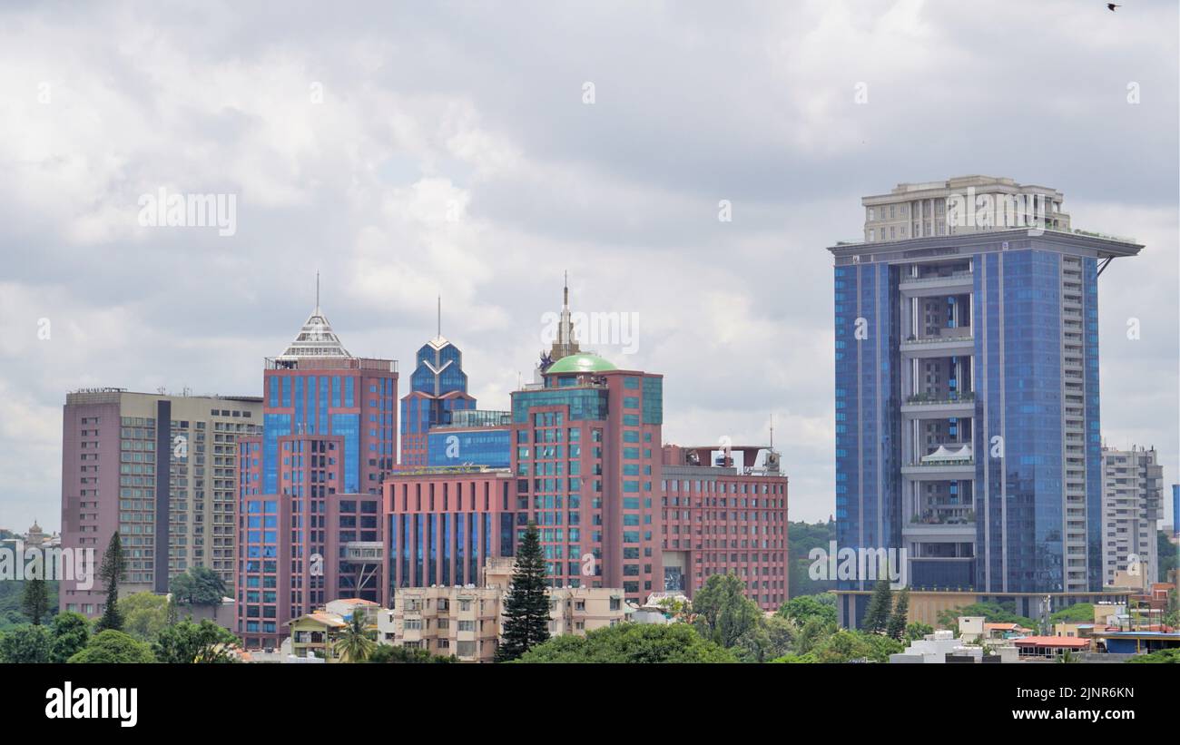 Bangalore,Karnataka,Inde-19 juin 2022: Vue sur le paysage urbain de ...