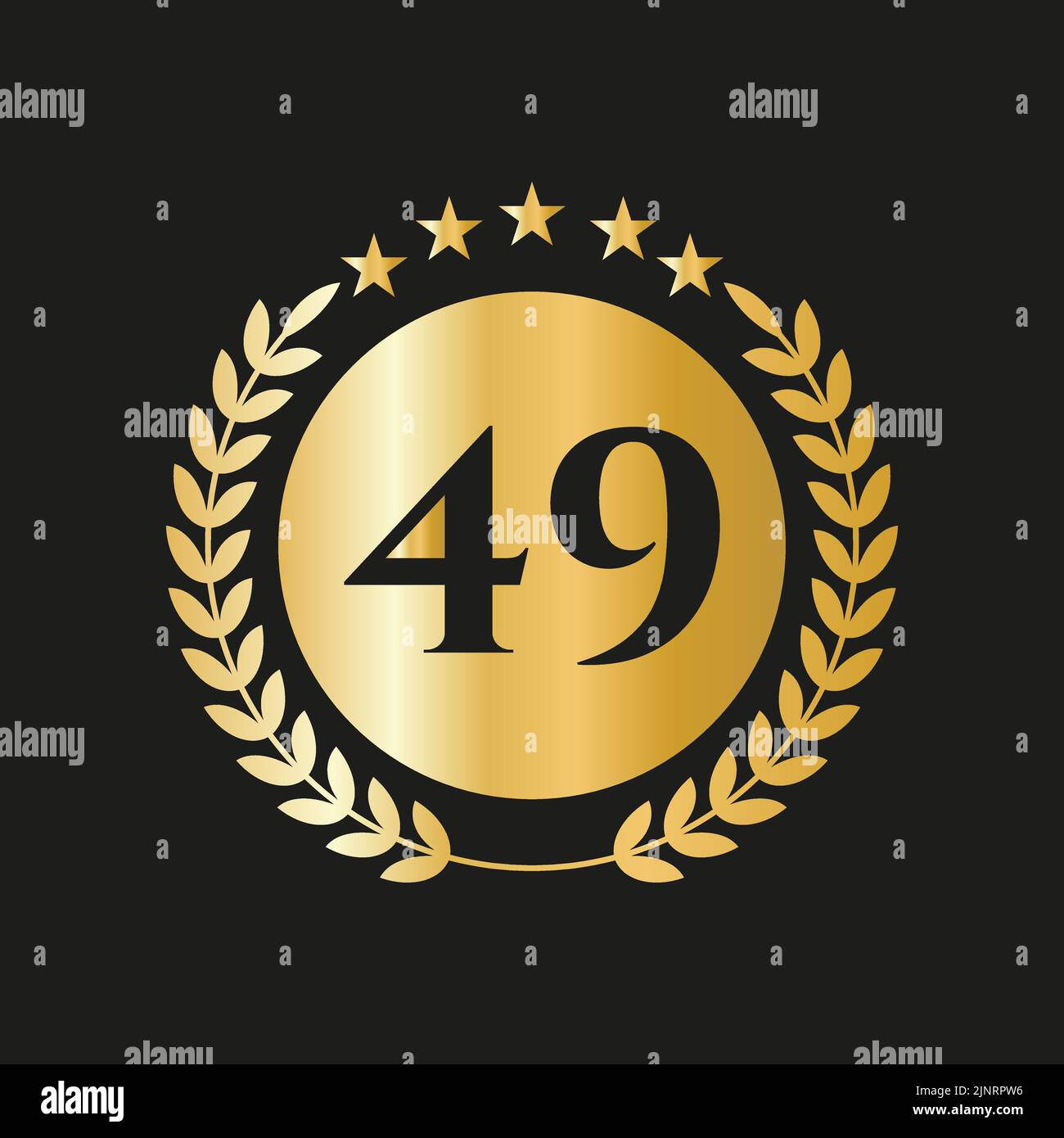 Logo anniversaire 49 ans Banque de photographies et d’images à haute ...