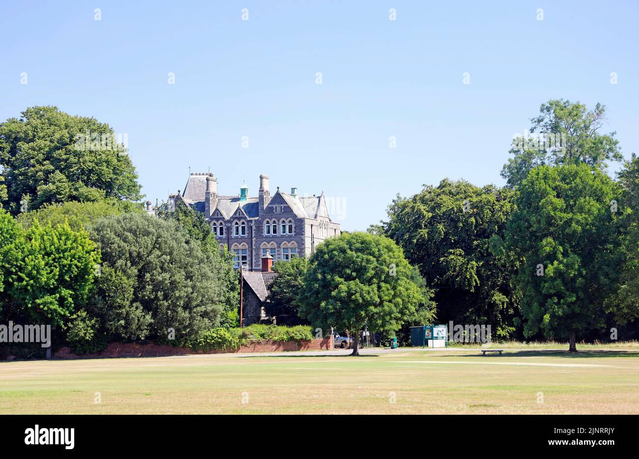 Nazareth House, maison pour enfants vue du parc. Bute Park. Parc de ...