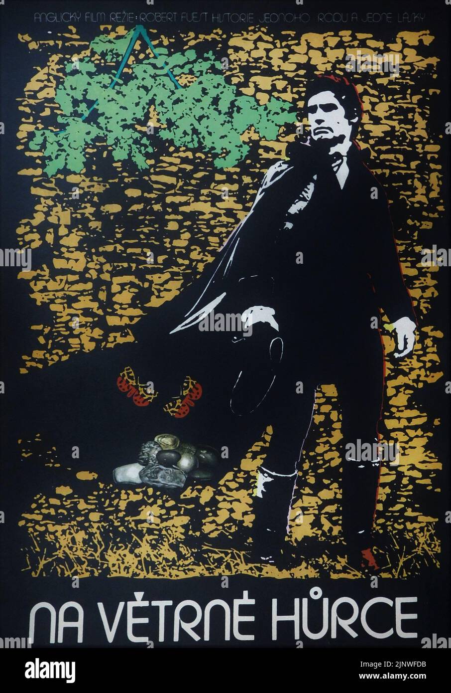 Affiche tchèque pour TIMOTHY DALTON comme Heathcliff et ANNA CALDER ...