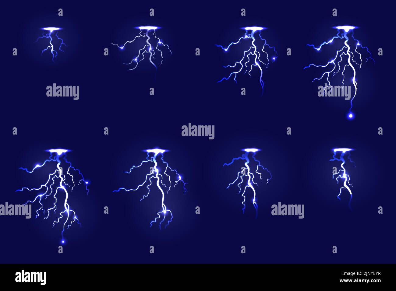 Animation éclair. Animation thunder Ground fx effet dessin animé ...