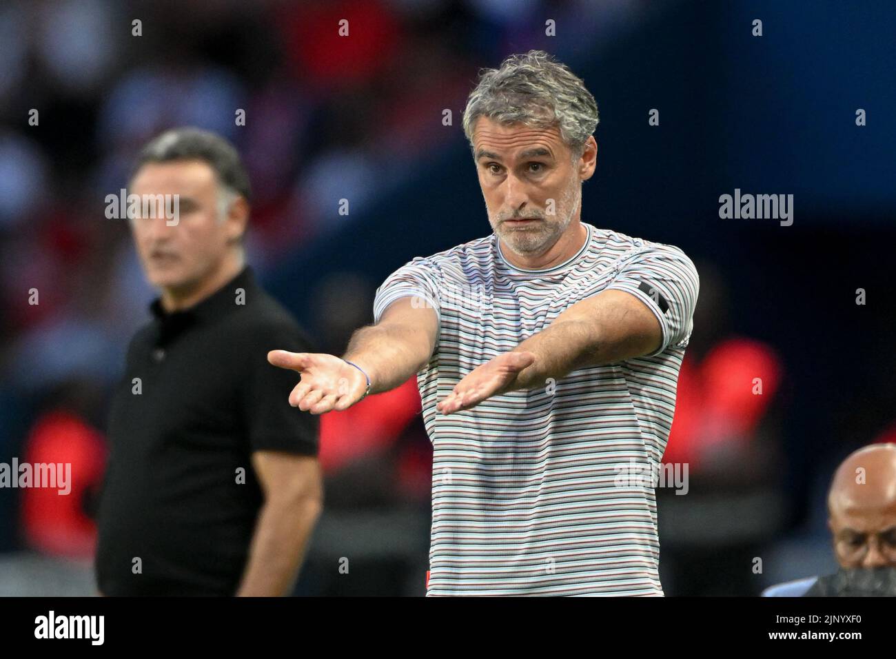 Christophe Galtier, Olivier Dall Oglio - PSG vs Montpellier à Paris ...