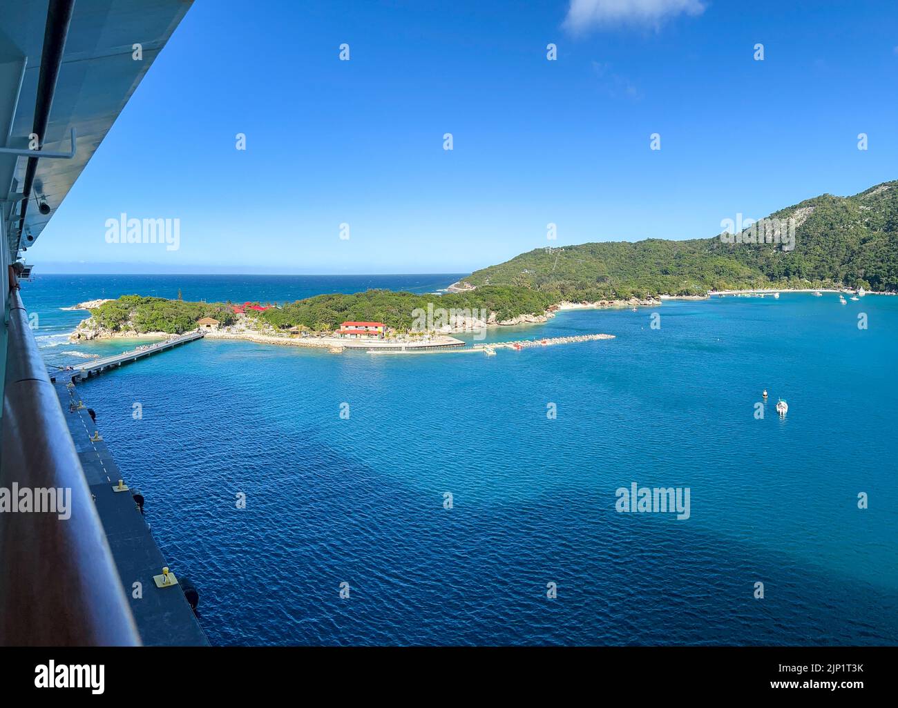 Labadee, Haïti - 15 février 2022 : une vue aérienne de Labadee une ...