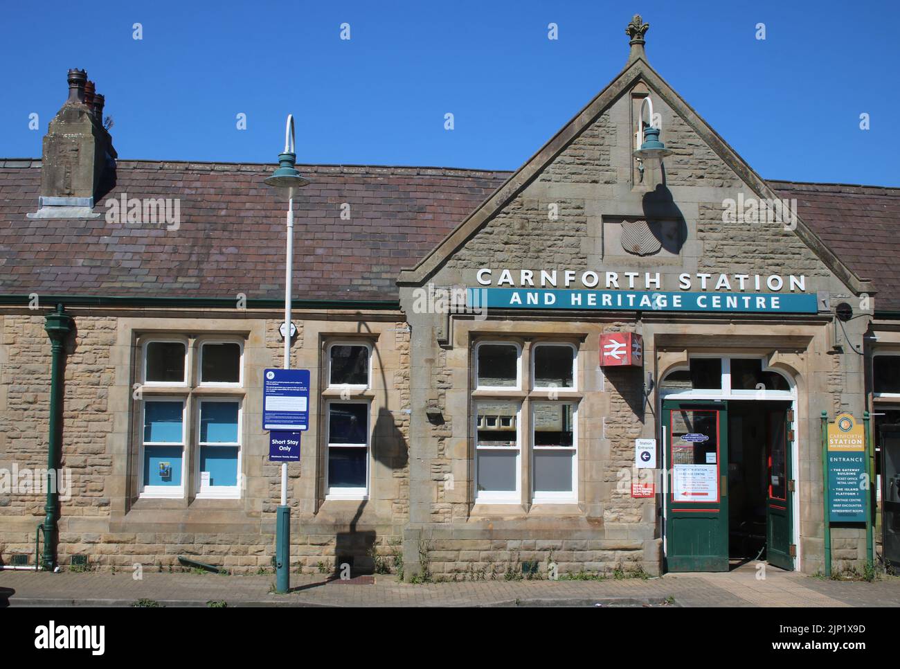Gare de Carnforth et entrée principale du centre du patrimoine ...