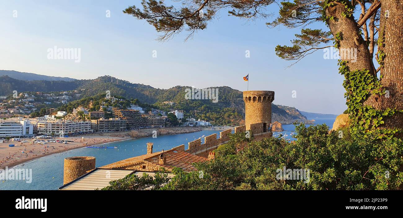 Tossa de Mar Espagne juillet 2022 belle vue de l'heure d'or sur la ...