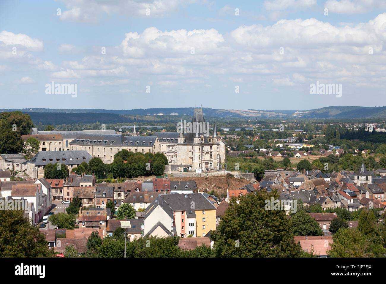 Chateau de gaillon aerial view Banque de photographies et d’images à ...