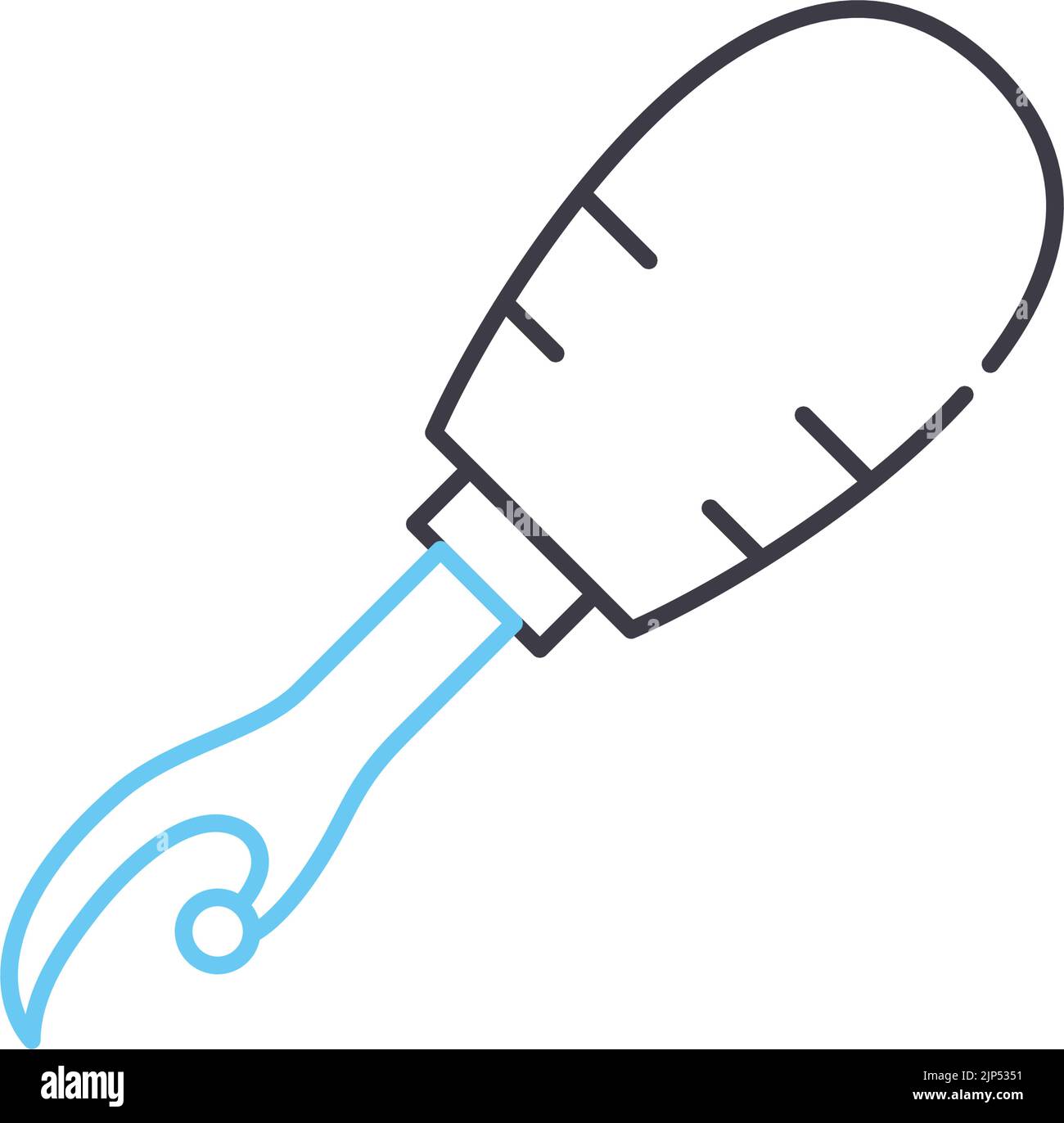 icône de ligne crochet en crochet, symbole de contour, illustration ...