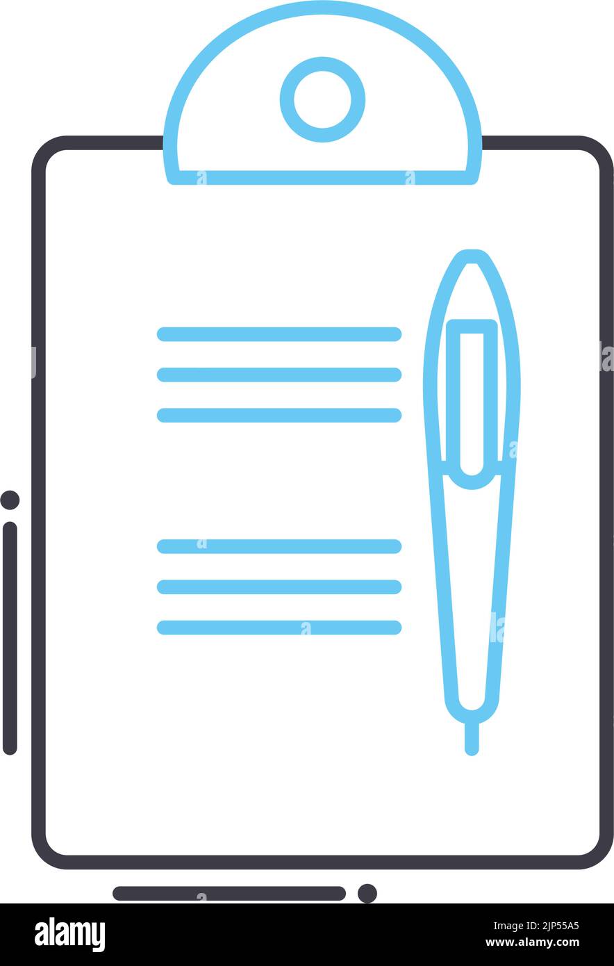 icône de ligne d'inscription, symbole de contour, illustration ...