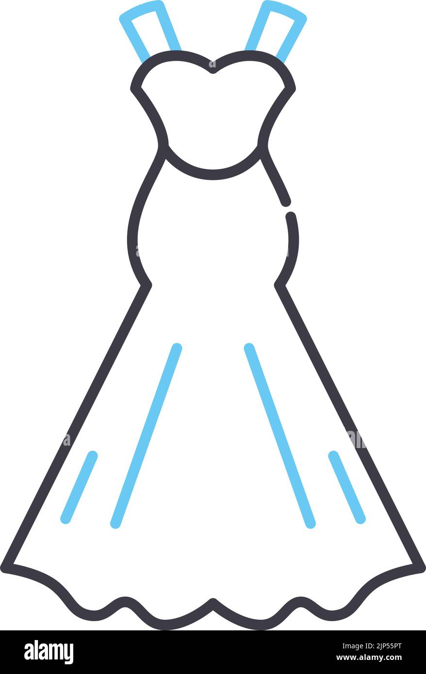 icône de ligne d'assermentation, symbole de contour, illustration ...