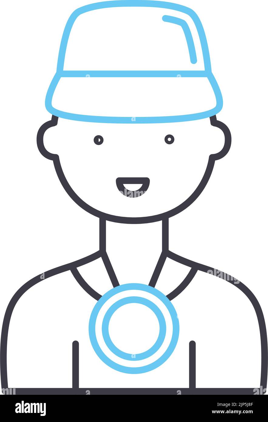 icône de ligne de comité, symbole de contour, illustration vectorielle ...