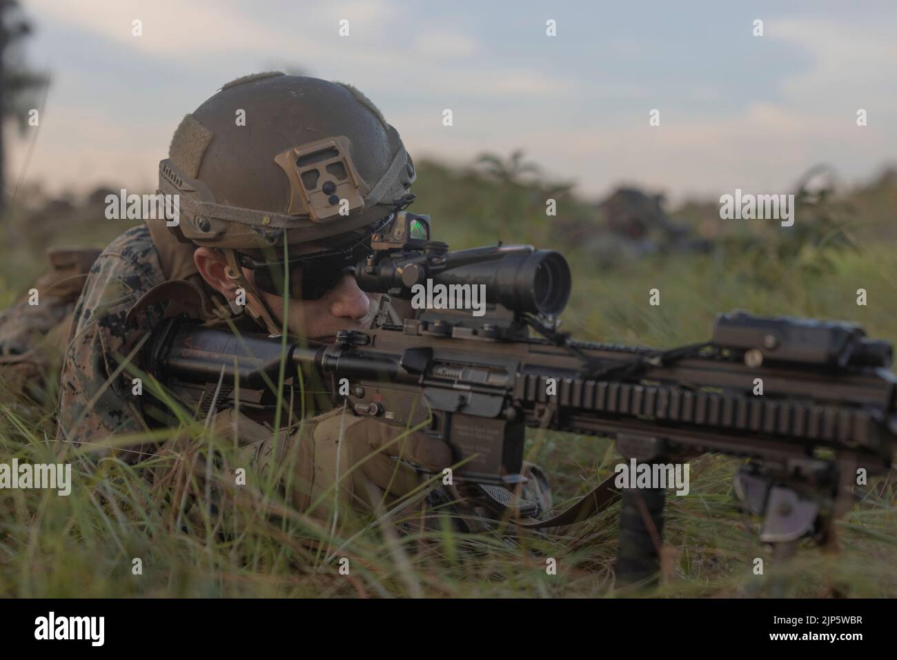 Une Marine américaine avec 2D combat Engineer Battalion (CEB), 2D ...