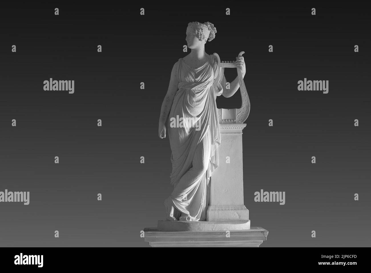 Terpsichore muse Banque d'images noir et blanc - Alamy