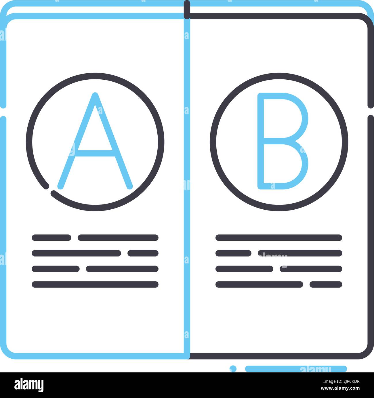 Comparaison de pictogrammes Banque d'images vectorielles - Alamy