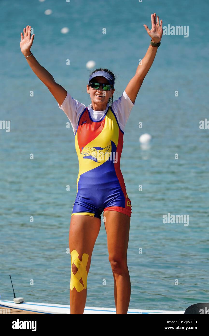 Cérémonie Ionela Cozmiuc (ROU) femmes légères crânes uniques lors des ...