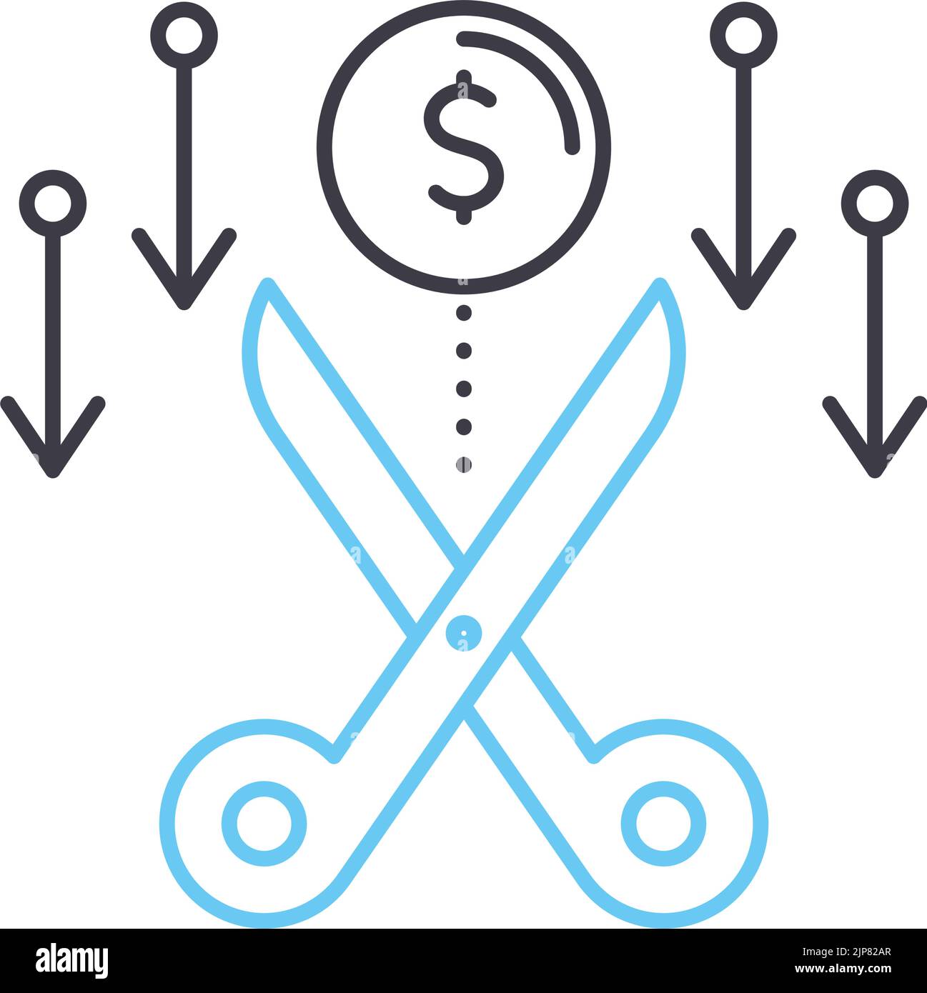 Reduction des couts Banque d'images vectorielles - Alamy