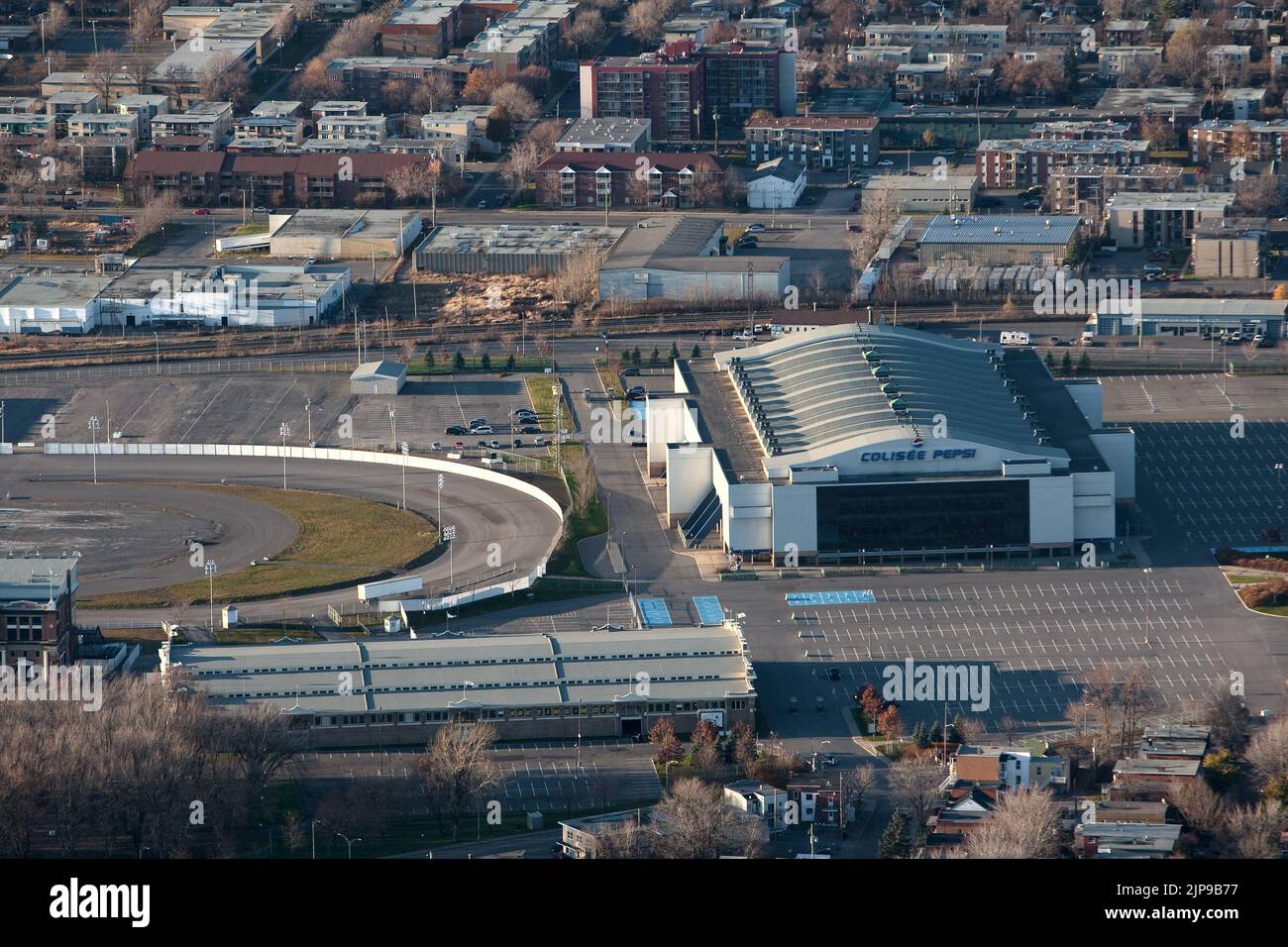 La Colisee Pepsi, dans la ville de Québec, est photographiée sur cette ...