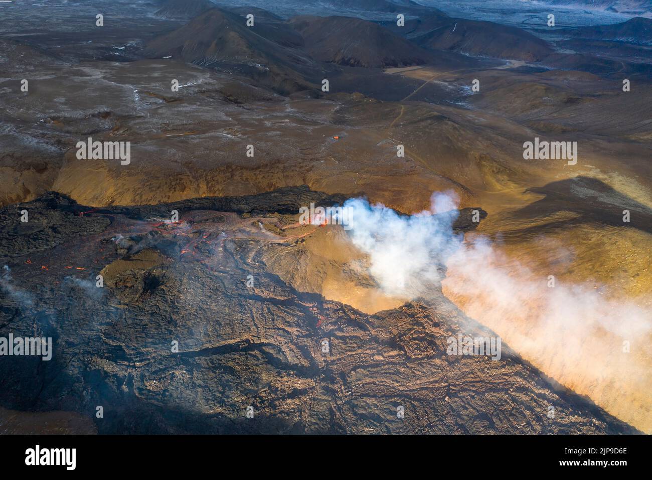 lave, volcanisme, paysage volcanique, fagradalsfjall, drohnenflug ...
