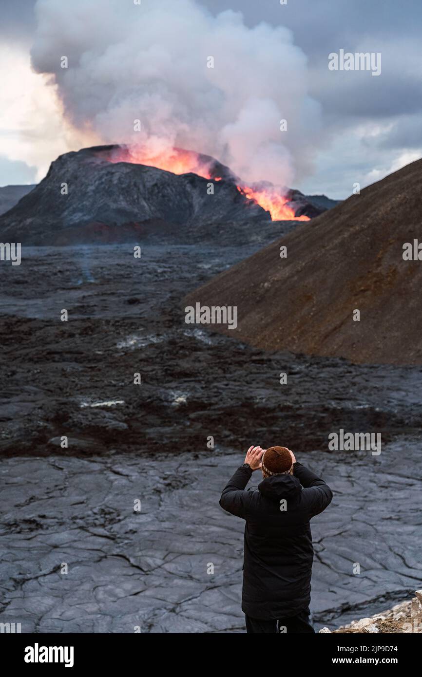 volcan, volcanisme, paysage volcanique, fagradadalsfjall, volcans ...