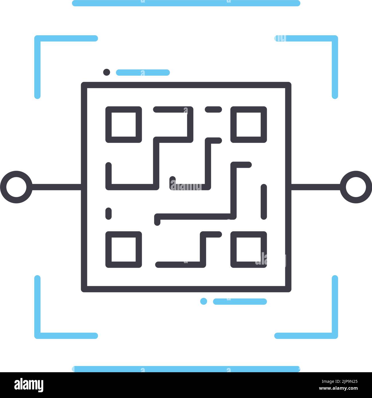 Qr code sign icon scan code Banque de photographies et d’images à haute ...