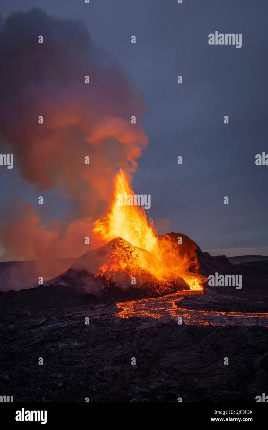 énergie, lave, éruption volcanique, énergies, laves, éruption ...