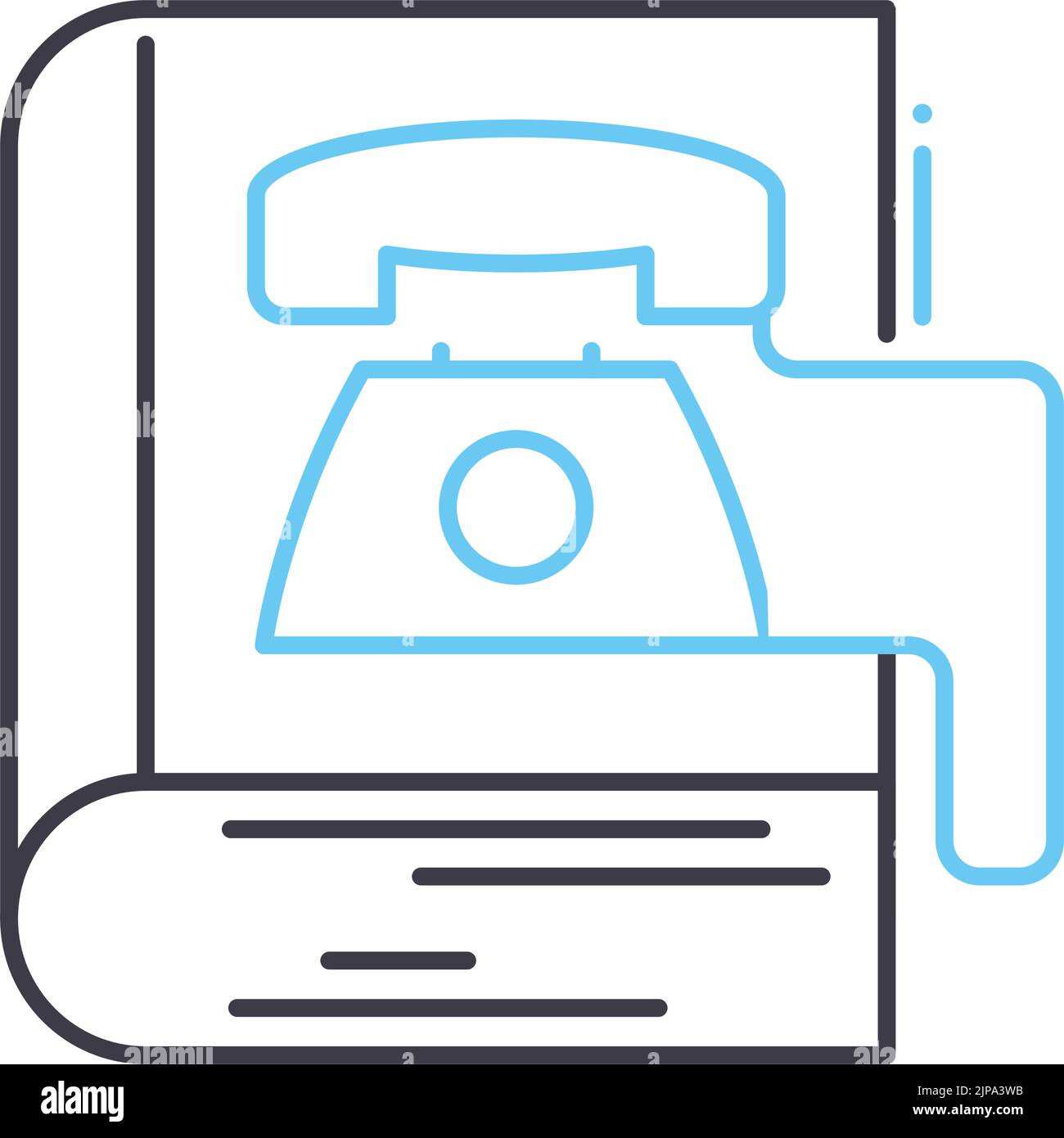 Répertoire téléphonique Banque d'images vectorielles - Alamy