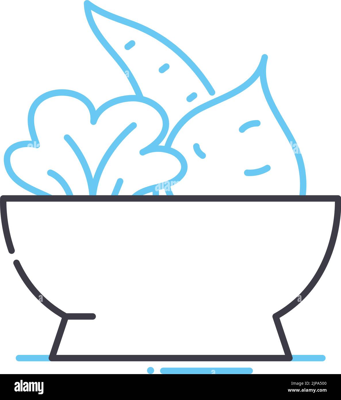 icône de la ligne des aliments sains, symbole de contour, illustration ...