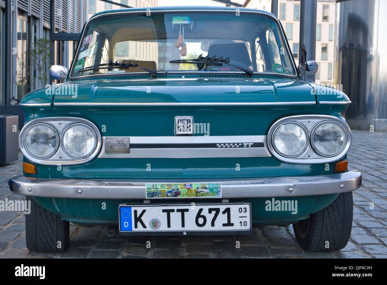 Green NSU Prinz TT de la 1960s au spectacle oldtimer à Cologne ...