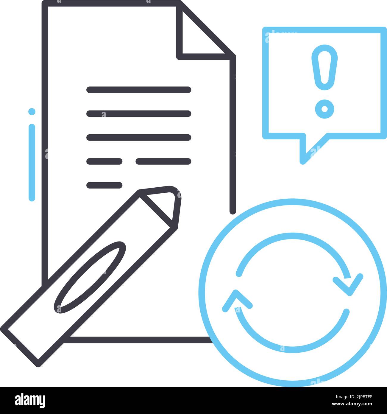 Révision documents Banque d'images vectorielles - Alamy