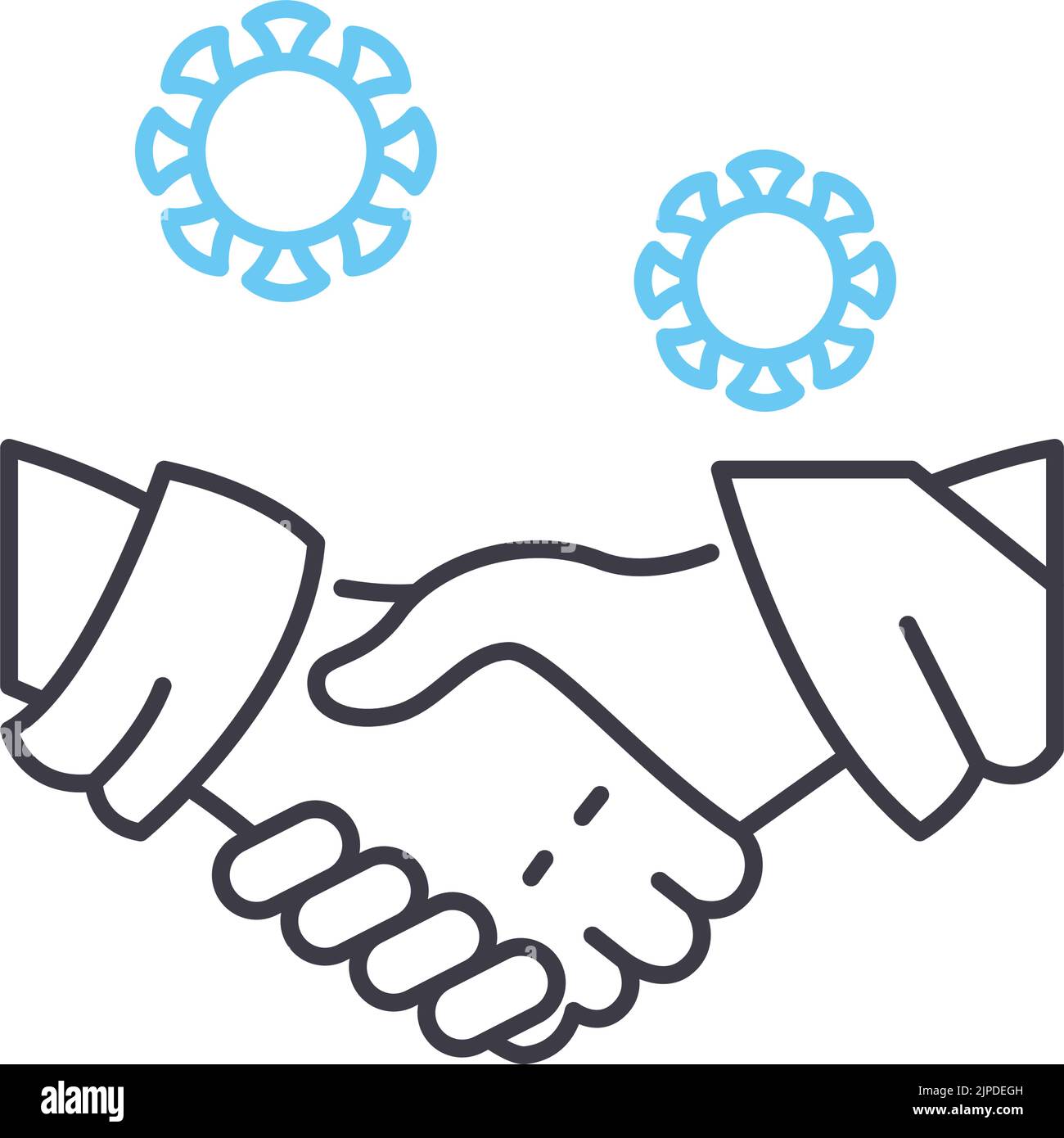 icône de ligne de liaison, symbole de contour, illustration vectorielle ...