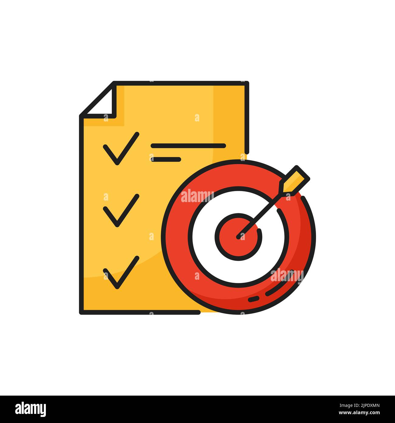 Planification et réalisation des objectifs en couleur de l'entreprise ...