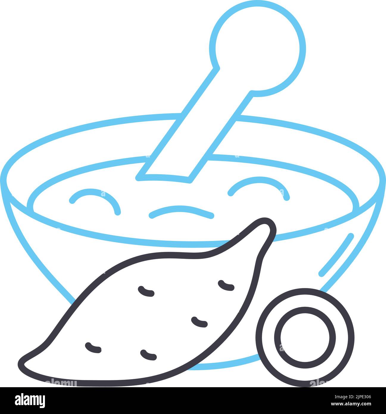 icône de ligne yams, symbole de contour, illustration vectorielle ...