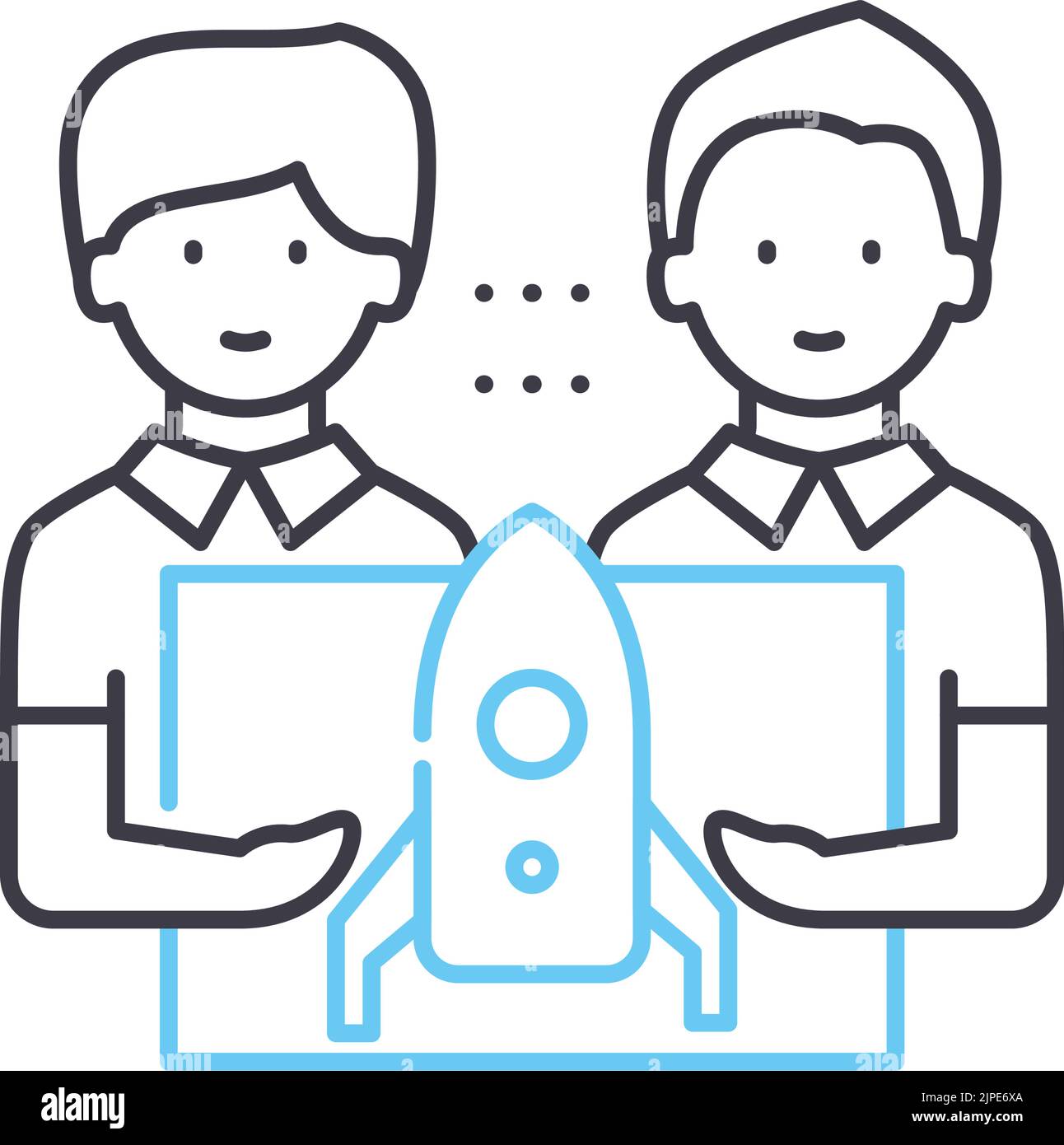 Collaboration pictogramme Banque d'images vectorielles - Alamy