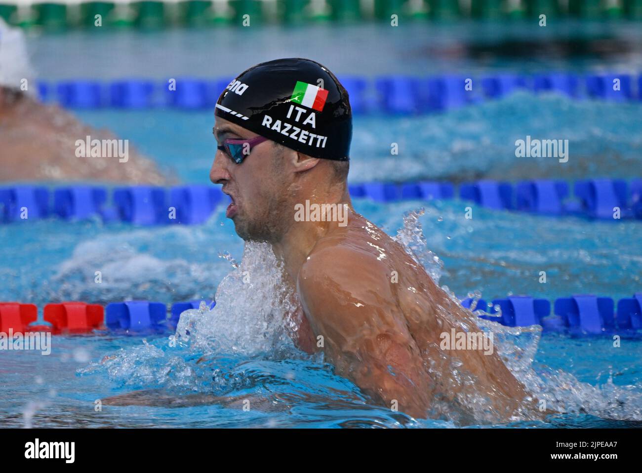 Alberto Razzetti (ITA) lors des championnats d'Europe de la natation ...