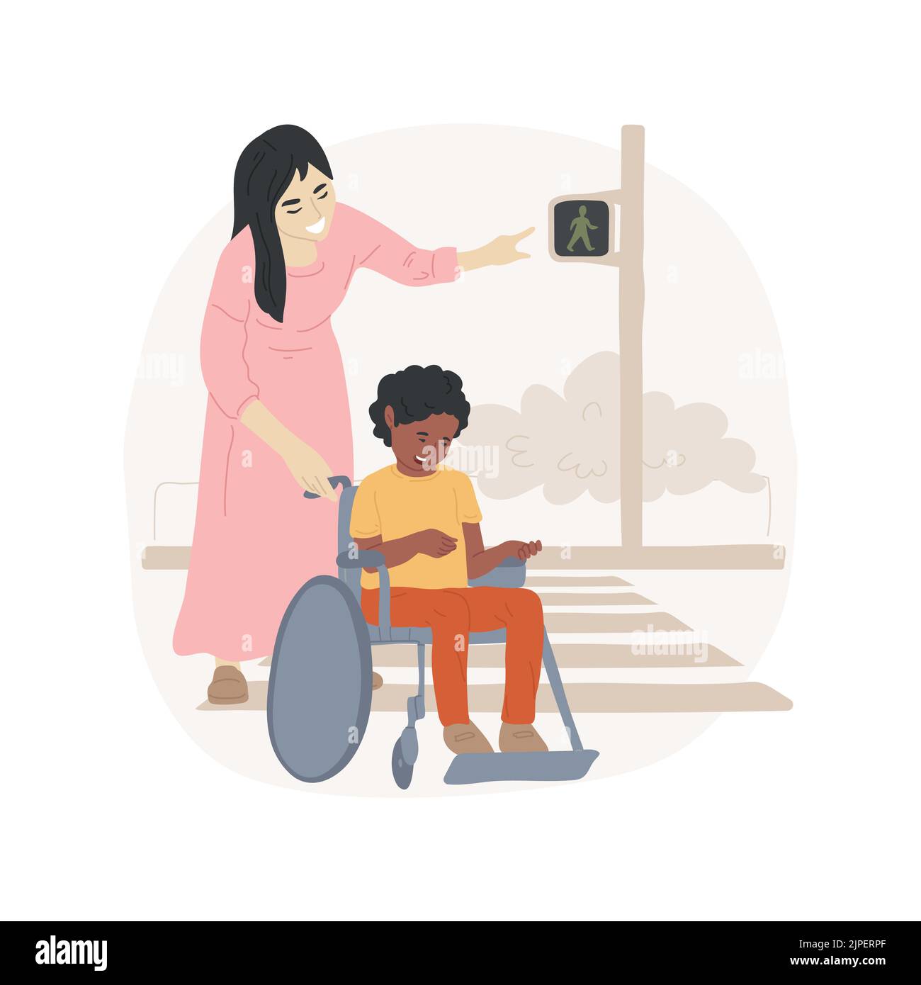 Orientation de l'espace illustration vectorielle de dessin animé isolée ...