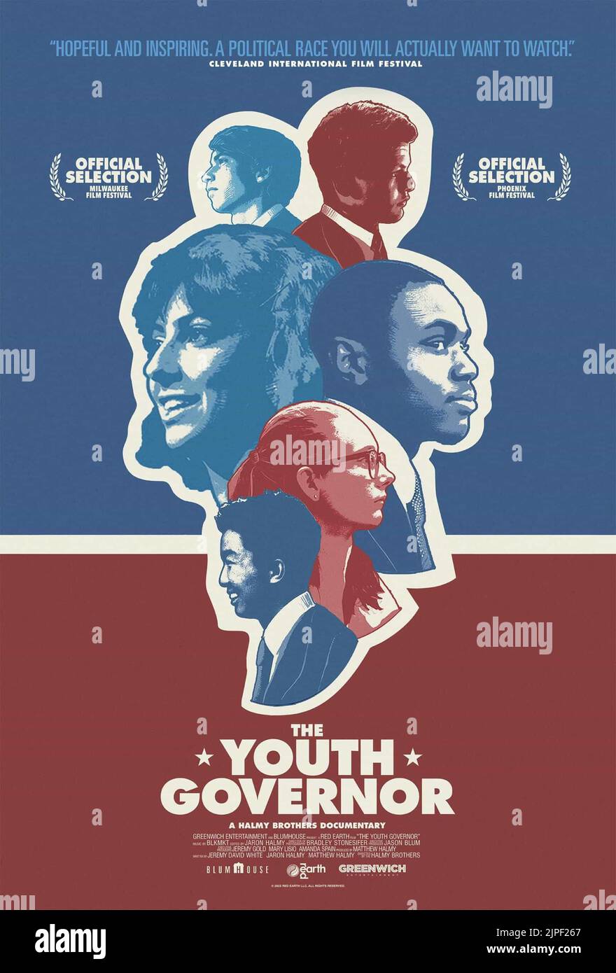 LE JEUNE GOUVERNEUR, affiche américaine, Aidan Blain (en haut à gauche ...