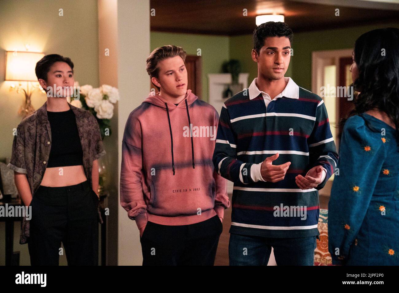 JE N'AI JAMAIS jamais, de gauche à droite: Terry Hu, Deacon Phillippe ...