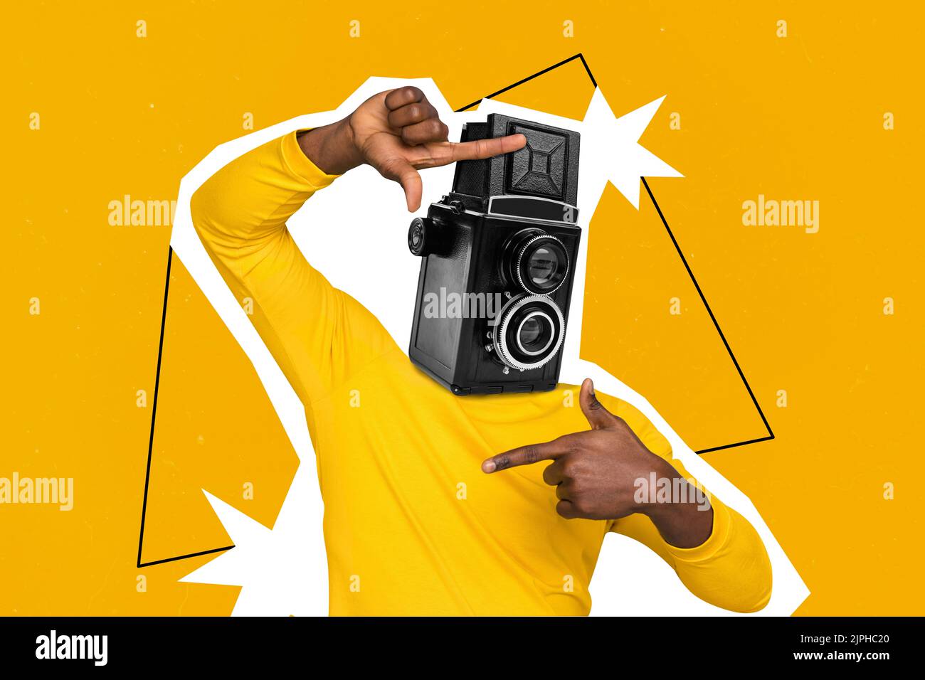 Cameraman video camera silhouette illustration Banque de photographies ...