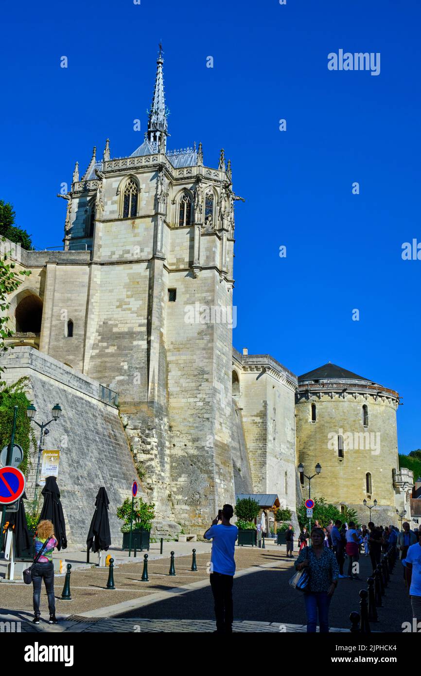 France, Indre-et-Loire, Amboise, château royal d'Amboise, chapelle ...