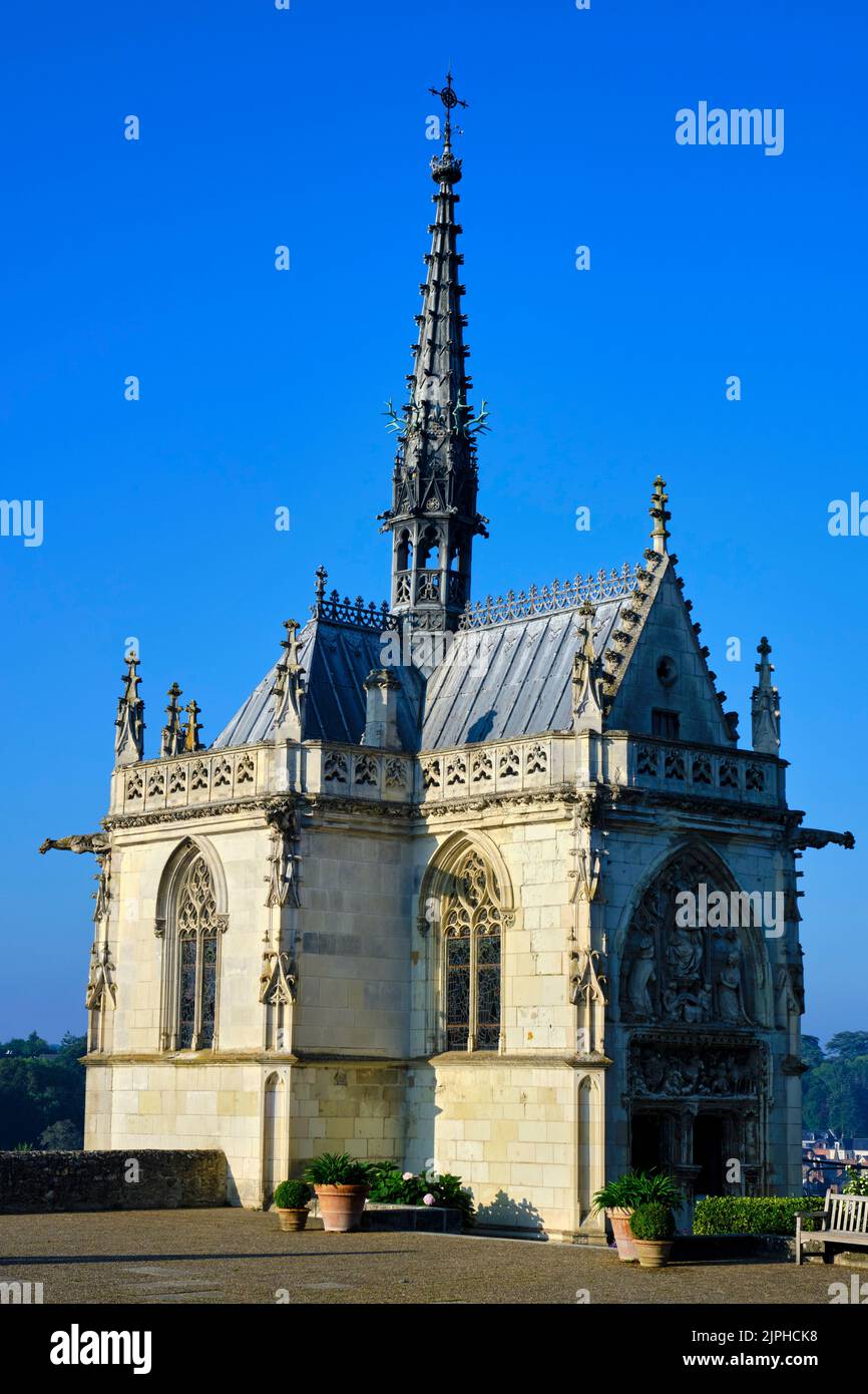 France, Indre-et-Loire, Amboise, château royal d'Amboise, chapelle ...
