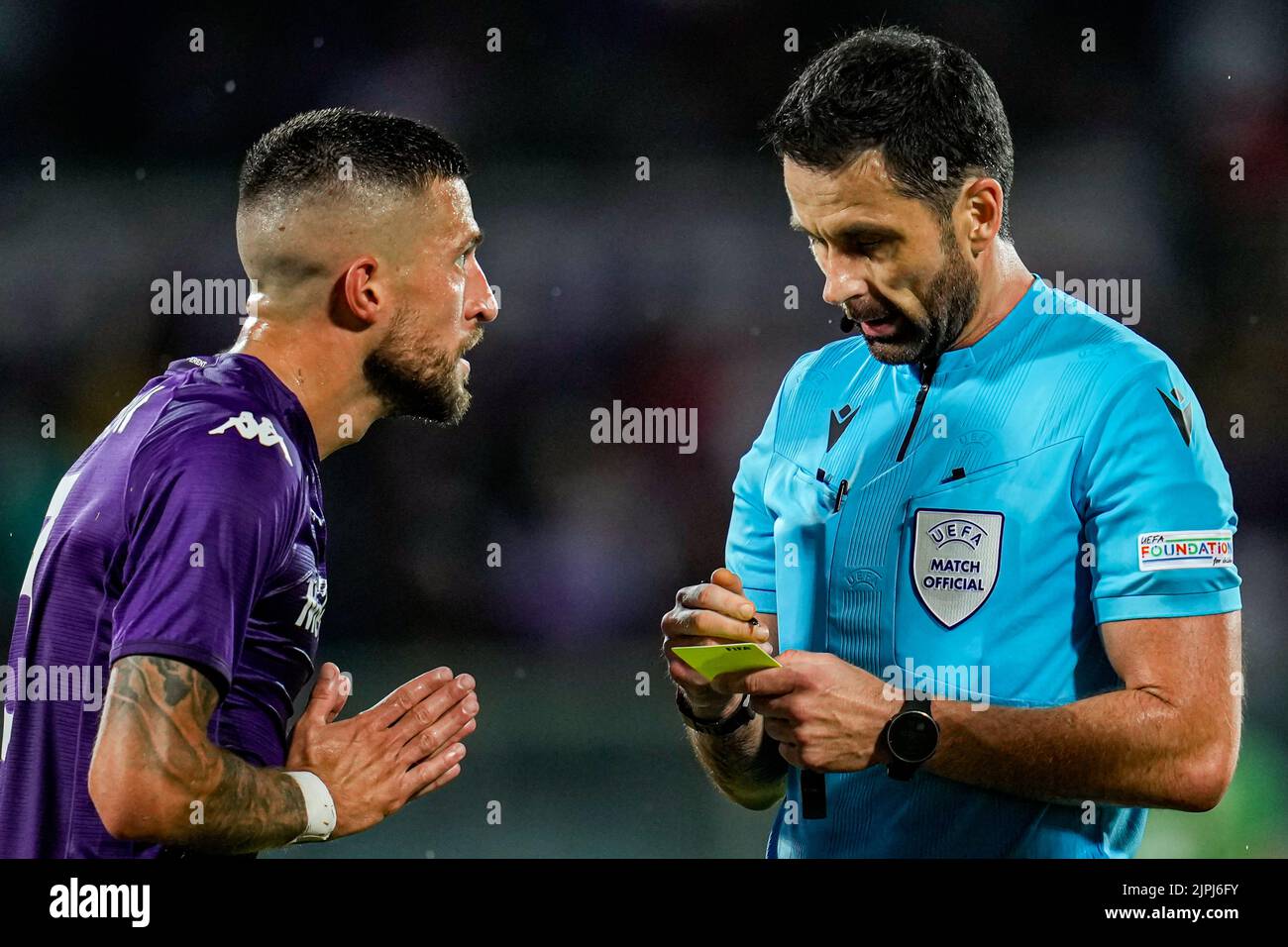 Florence, Italie. 18th août 2022. FLORENCE, ITALIE - AOÛT 18: L'arbitre ...