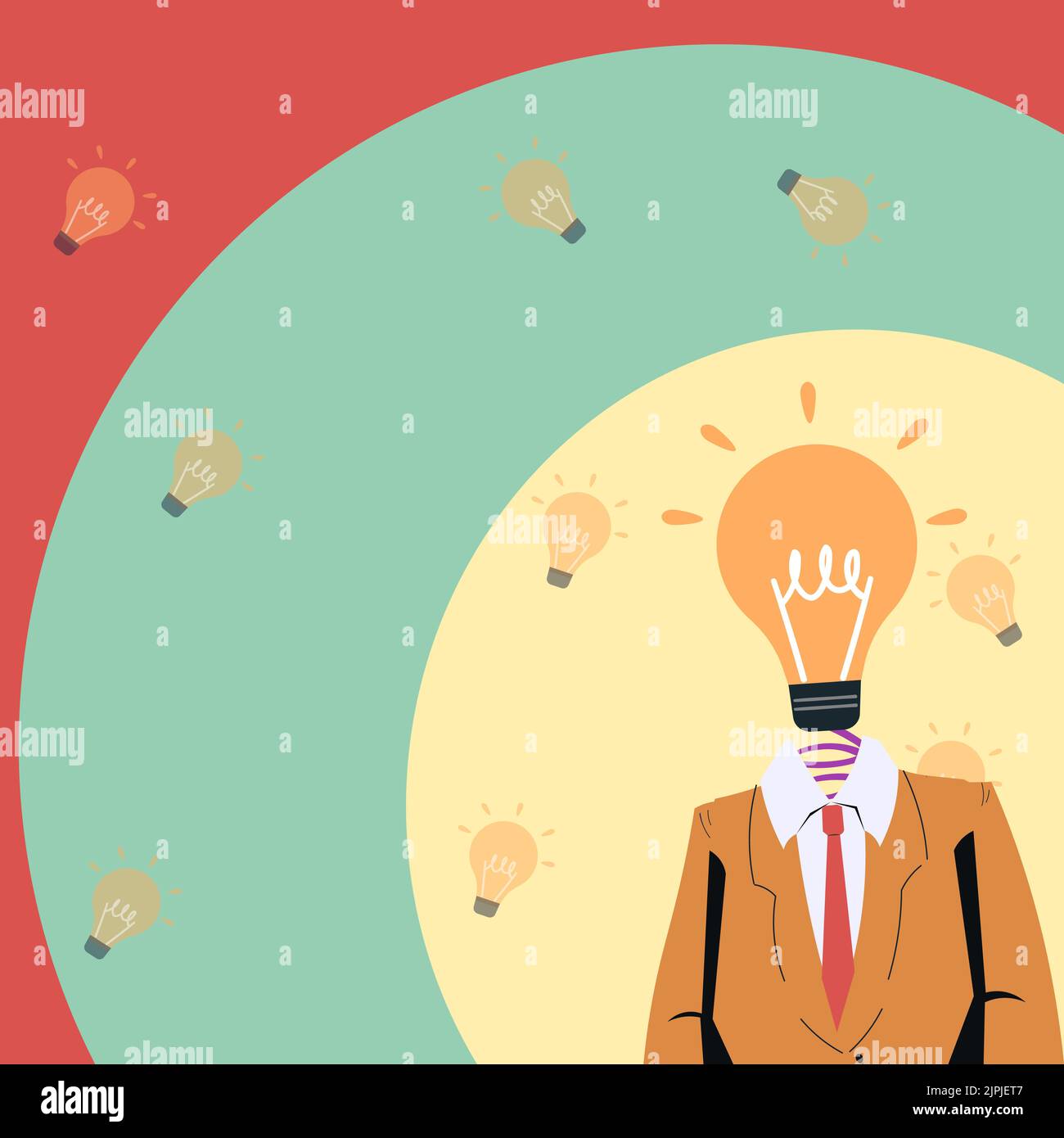 Tête avec ampoule lumineuse et idées de technologie.Lampe luminante ...