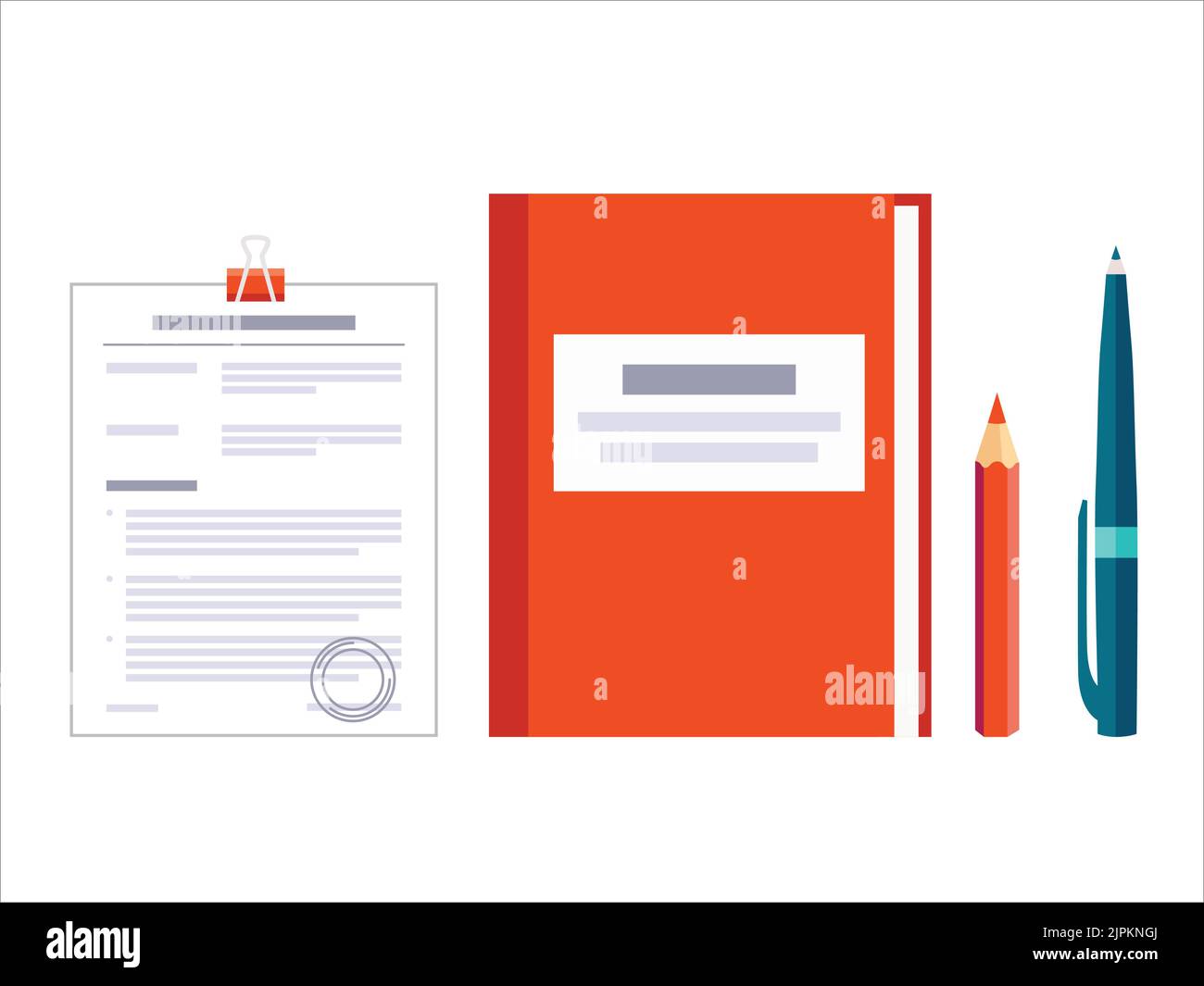 Documents contractuels. Document avec tampon d'approbation. Dossier ...