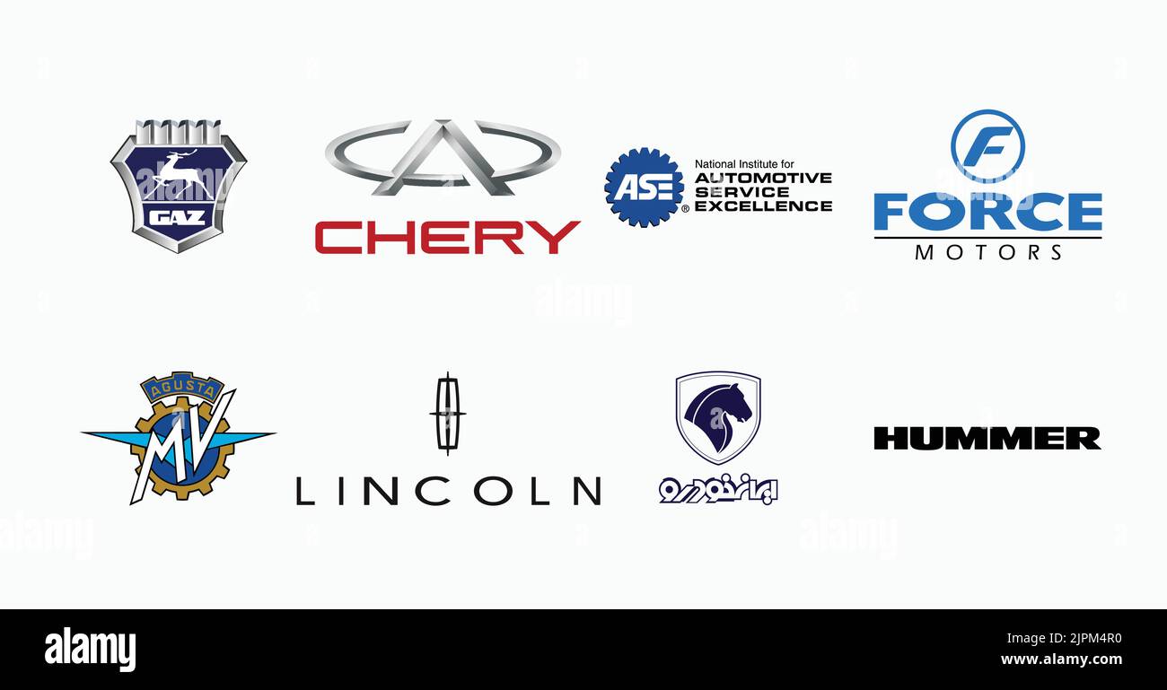 Logo des moteurs de force Banque d'images vectorielles - Alamy