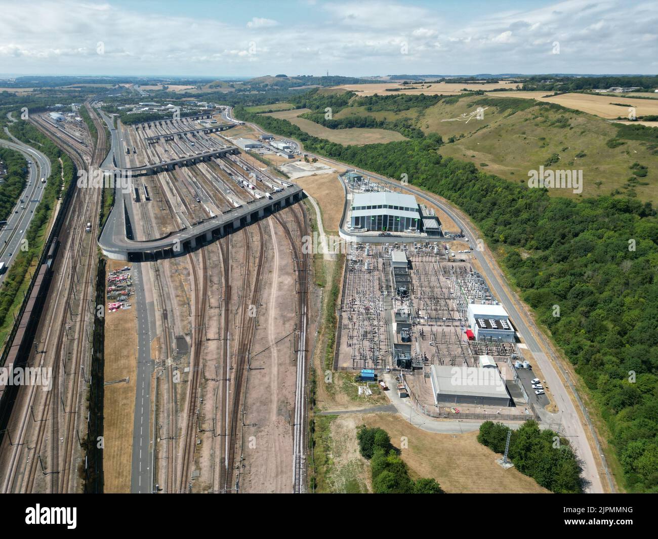 Eurotunnel terminal at folkestone Banque de photographies et d’images à ...